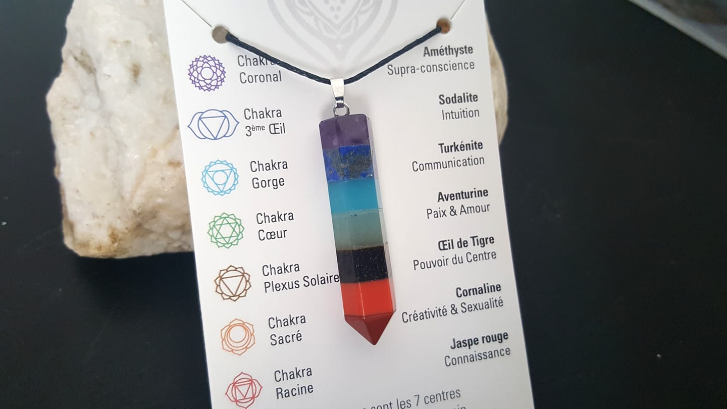 Pendentif pendule harmonie des 7 chakras - Fantastic Talismans